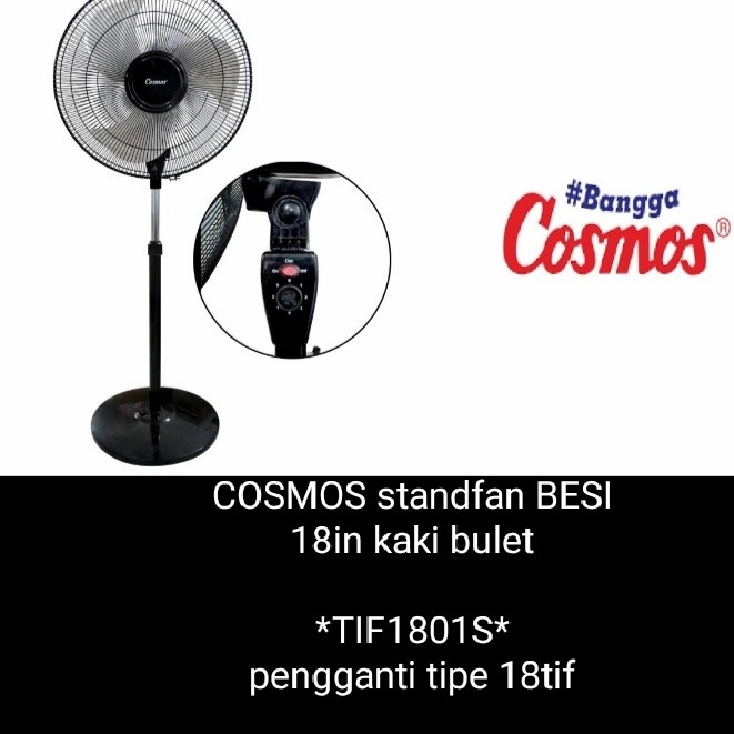Jual NEW SERIES KIPAS ANGIN STAND FAN COSMOS 18 TIF KIPAS TORNADO 18 ...