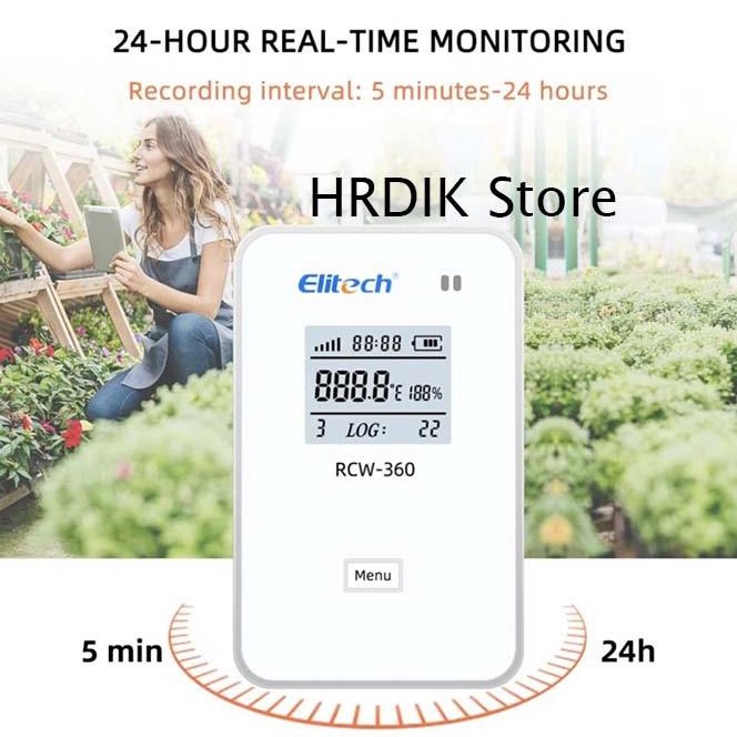 Jual Data Logger Wifi Humidity Temperature Rcw-360 Elitech Cloud Pc ...