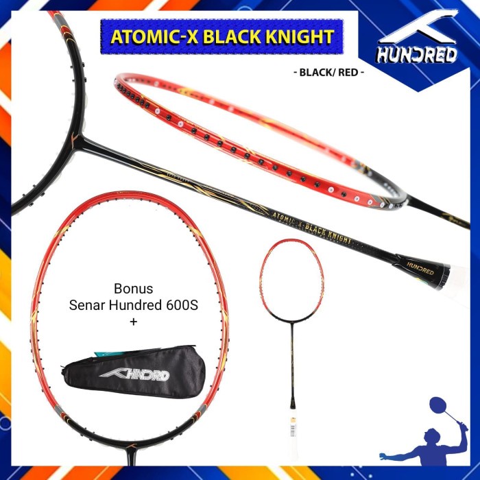 Jual Raket Hundred Atomic X Black Knight | Shopee Indonesia