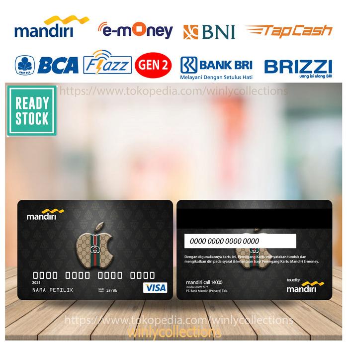 Jual Kartu Emoney Mandiri Bca Gen 2 Bni Bri Logo Gucci Apple Credit ...