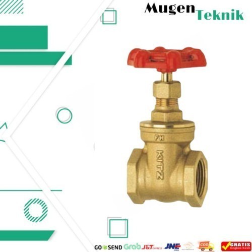 Jual 1 1/2" Stop Kran Gate Valve KITZ / Gate Valve Kuningan Size 1 1/2 Inch | Shopee Indonesia