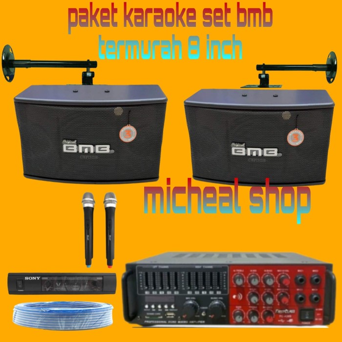 Jual Paket Sound System Karaoke Set Bmb 8Inch | Shopee Indonesia