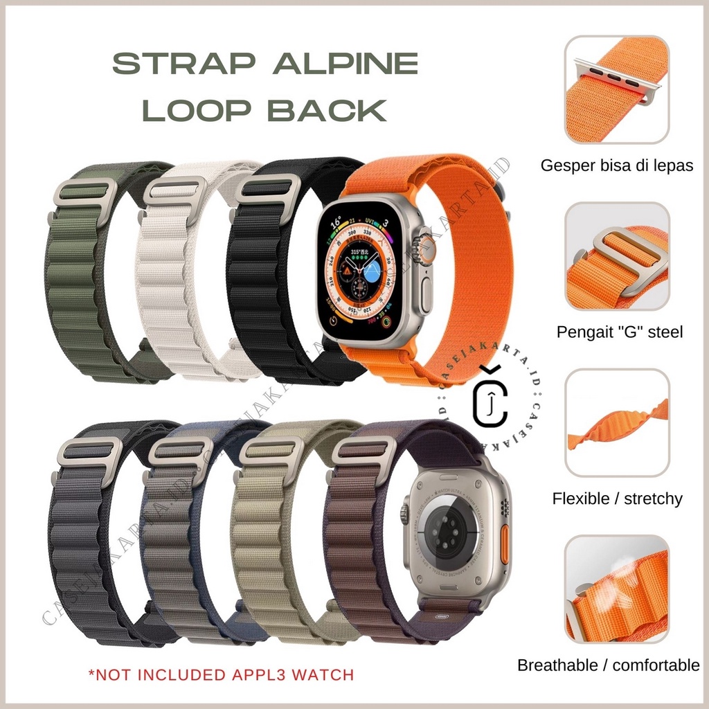 Jual ( TANPA JAM ) ALPINE LOOP BACK TALI STRAP WATCH ADJUSTABLE ...