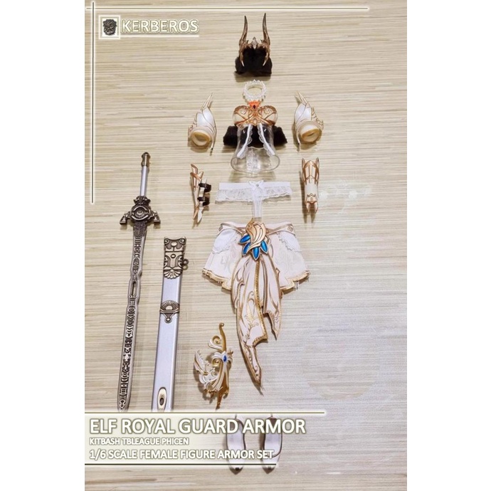 Jual Kitbash Tbleague Phicen Elf Royal Guard Female Figure Armor 1/6 ...