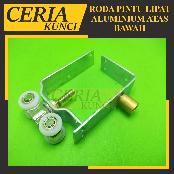 Jual Ready Roda Pintu Lipat Aluminium /Roda Pintu Lipat Atas Bawah Bisa ...