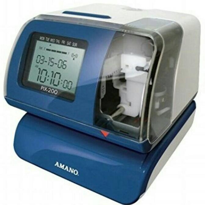 Jual Sale Amano Pix-200/Time Stamp/Mesin Absen Karyawan/Absensi Kartu ...