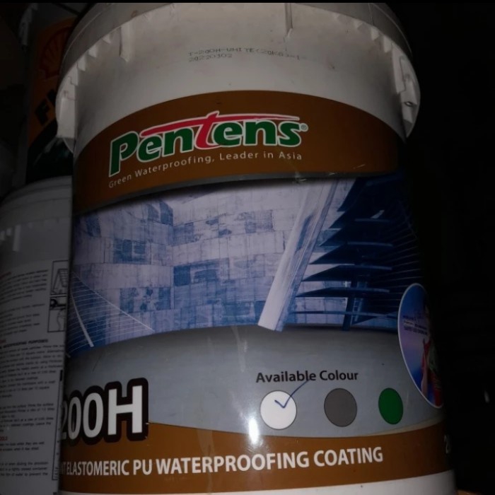 Jual pentens t200h waterproofing white | Shopee Indonesia