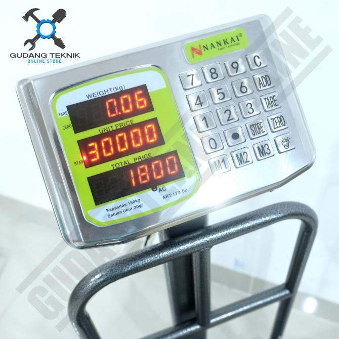 Jual Timbangan Duduk Digital Rail Nankai 150Kg / Timbangan Nankai 150 kg | Shopee Indonesia