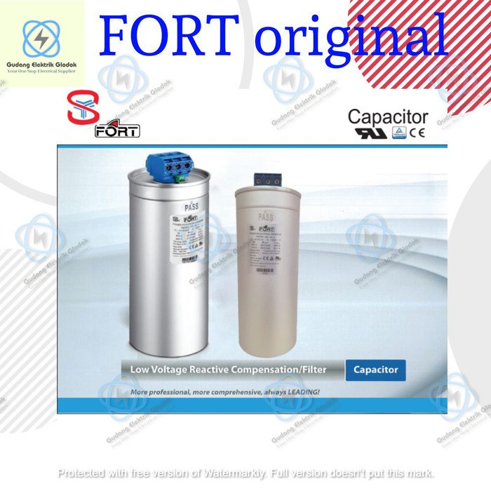 Jual Original Power Capacitor 10Kvar 440V - Kapasitor Bank - Fort Tmpdsy-440-10-3 Limited ...