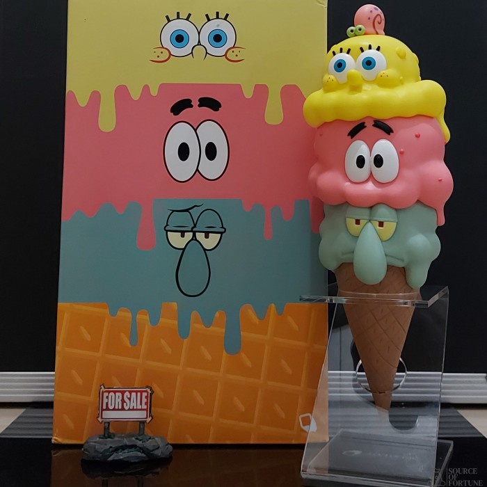 Jual New Urban Toys/Sofubi/Vinyl Toys Toycube Spongebob Ice Cream Cone ...