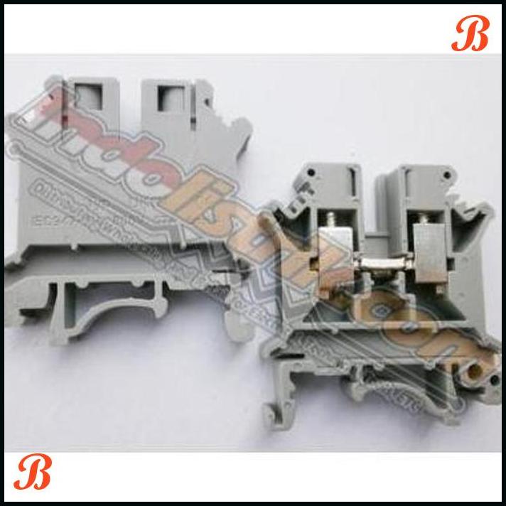 Jual TERMINAL BLOCK BLOK KABEL UK 6N ABU ABU TAB MODEL WEIDMULLER | EKL ...