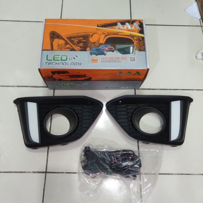Jual [Baru] Cover Foglamp Drl Honda Jazz Gk5 2014 2015 2016 2017 Led ...