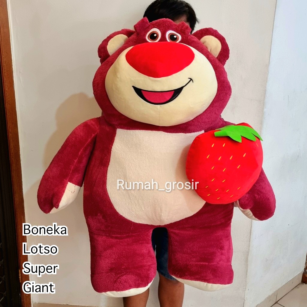 Jual Boneka Lotso Super Giant Boneka Lotso Strawberry Super Giant ...