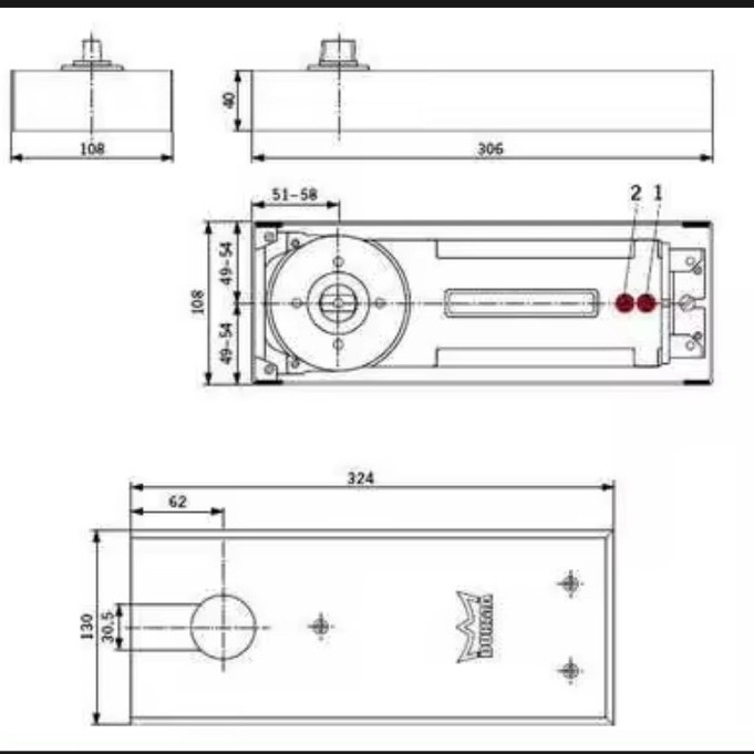 Jual Engsel Tanam. Floor Hinge Dorma Bts 84 Original Terlariss ...