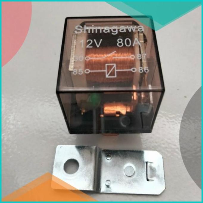 Jual RELAY 4 KAKI 12 VOLT 80 AMPERE RELAY KLAKSON LAMPU ALARM MOTOR ...