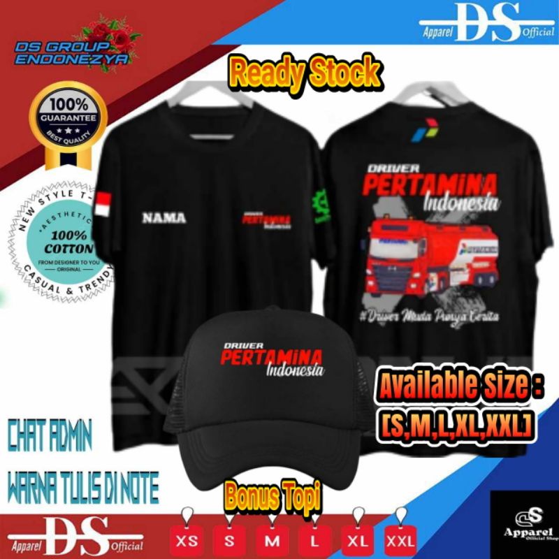 Jual KAOS SABLON DRIVER PERTAMINA INDONESIA DRIVER MUDA PUNYA CERITA ...