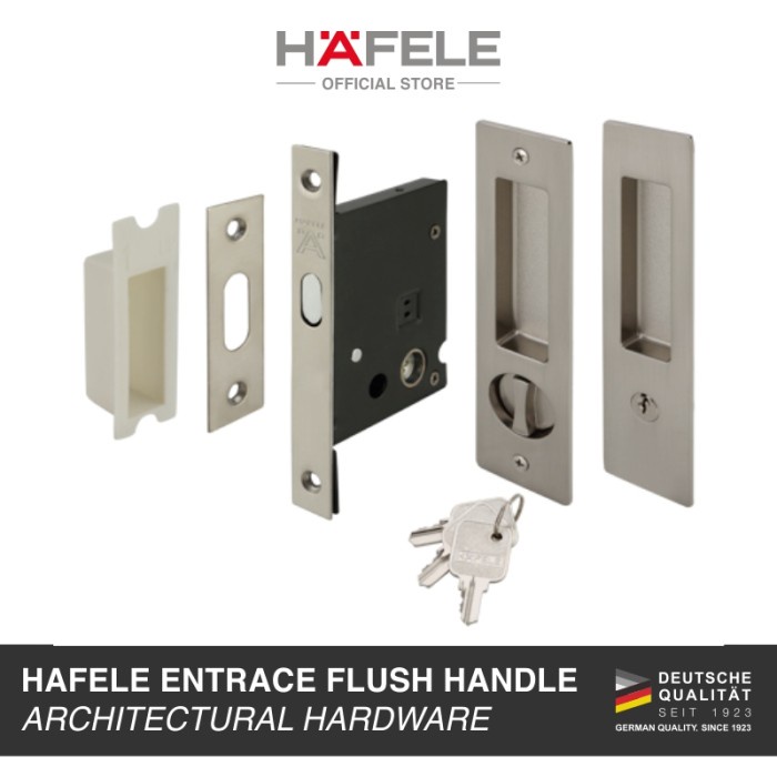 Jual [Ori] Hafele Flush Handle Sliding Door Entrace - Tarikan Pintu ...