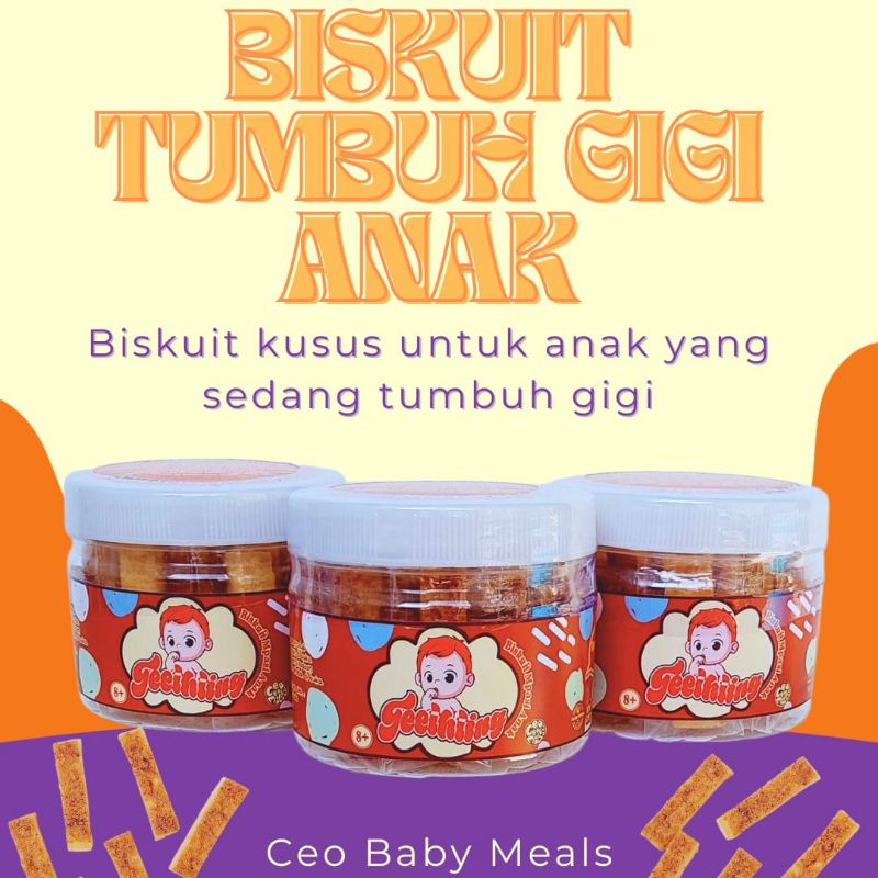 Jual Biskuit Teething Rusk/Biskuit Tumbuh Gigi/Biscoti/Baby Teethink ...