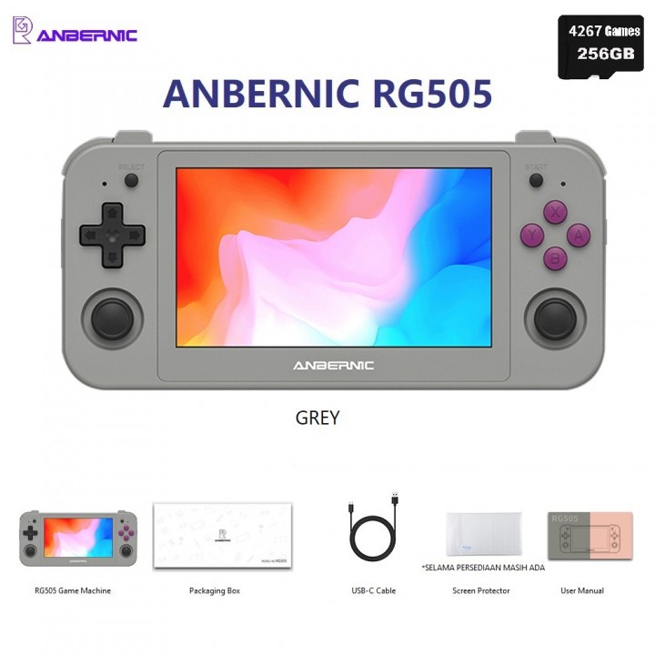 Jual ANBERNIC RG505 256GB - Dual Mode Emulator Retro Game Handheld ...