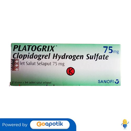 Jual PLATOGRIX 75 MG BOX 28 TABLET | Shopee Indonesia