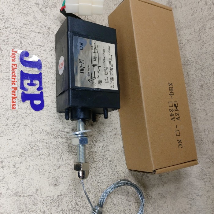 Jual SELENOID GENSET 12V DC SELENOID STOP ENGINE 12V DC SELENOID XHQ ...