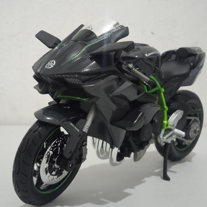Jual Miniatur motor Ninja H2R Mainan anak Diecast motor ninja H2 R ...