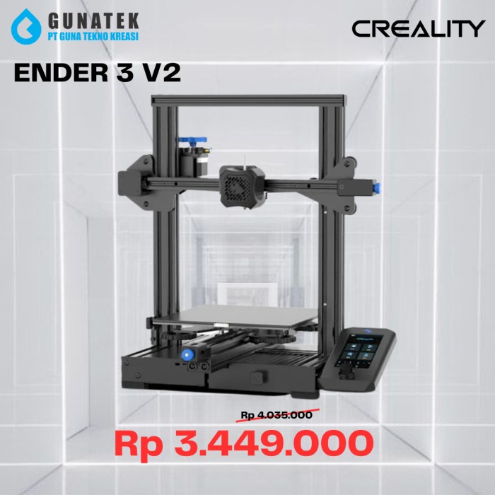 Jual 3d Printer Creality Ender 3 V2 Terbaru 32 Bit Silent Mainboard