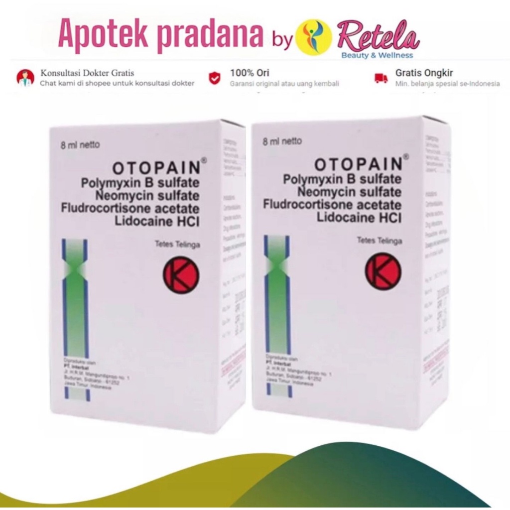Jual OTOPAIN EAR DROPS 8ML | Shopee Indonesia