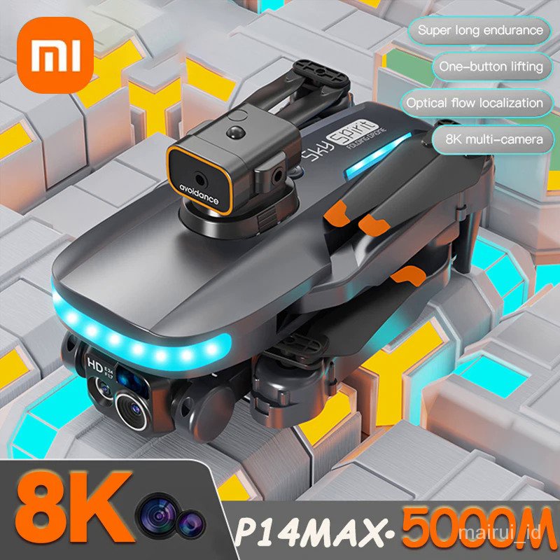 Jual MI P14 Max Drone GPS 8K HD, Drone UAV Profesional Kamera Ganda ...