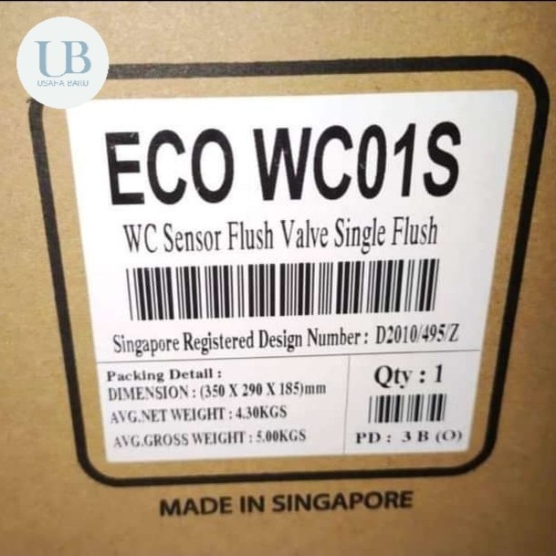 Jual ECO WC01S WC SENSOR FLUSH VALVE BUAT KLOSET LISTRIK | Shopee Indonesia