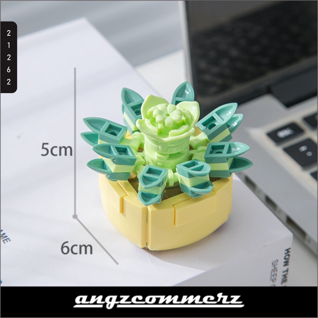 Jual Nano Block Flower Succulent Series Mainan Balok Kaktus Bunga DIY ...