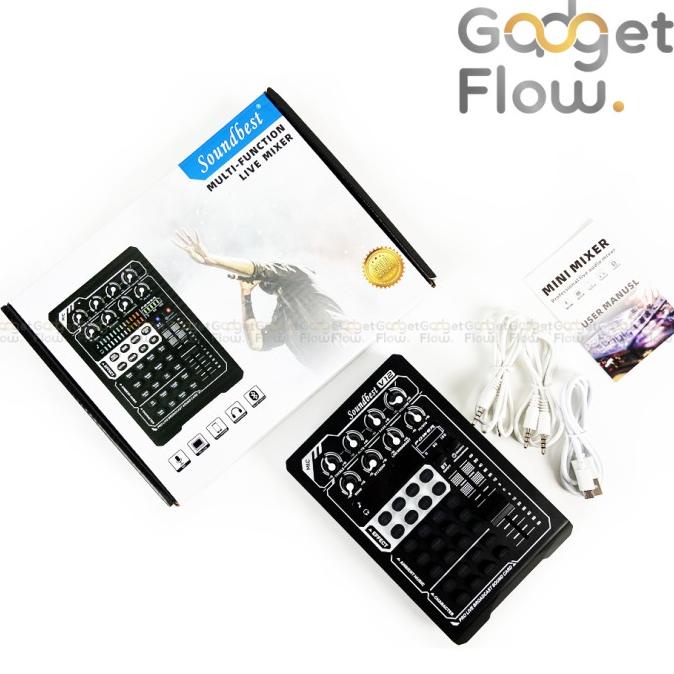 Jual Sound Card Soundcard Recording 2 Mic Dual Channel Soundbest V12 ...
