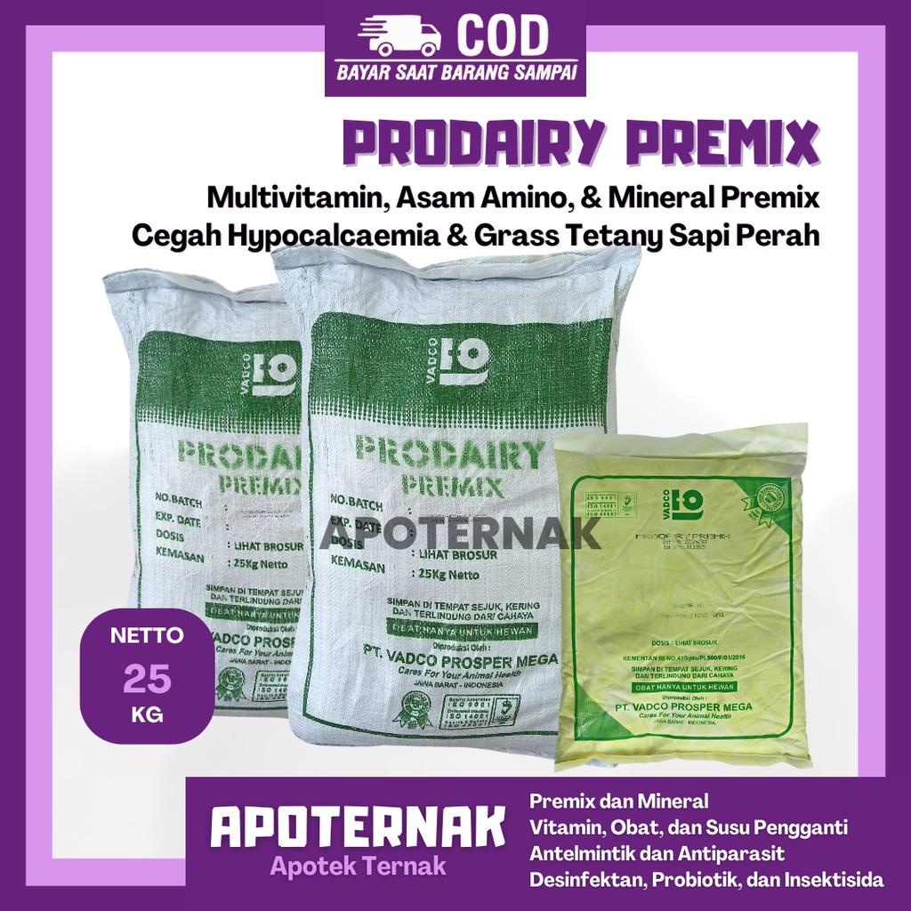 Jual PRODAIRY PREMIX 1 Sak 25 Kg | Vitamin Mineral Untuk Sapi Perah ...