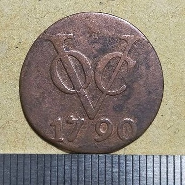 Jual #11.VK. UANG KUNO / KOIN KUNO VOC BELANDA 1 DUIT TAHUN 1790 ...