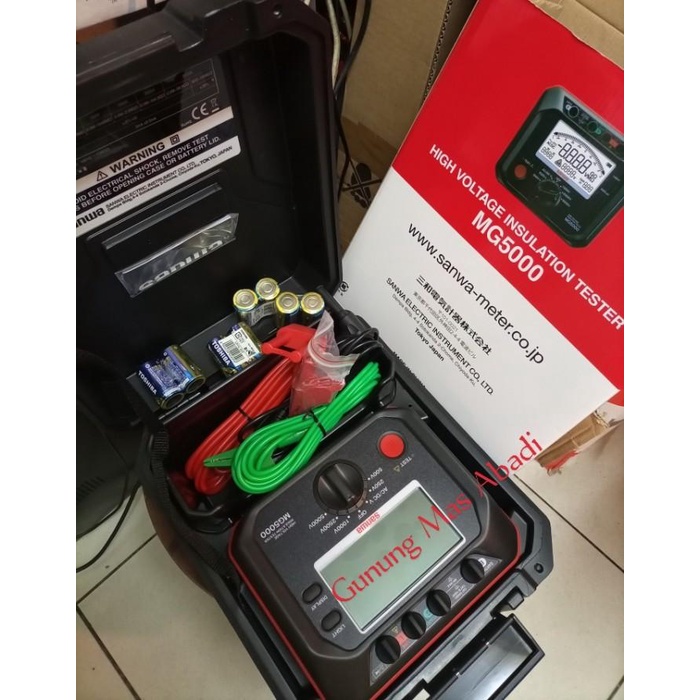 Jual Sanwa MG5000 High Voltage Digital Type Insulation Tester | Shopee ...