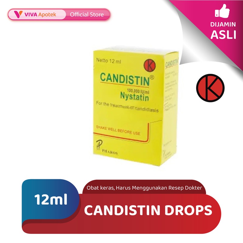 Jual Candistin / Nystatin 100000 IU /Jamur Mulut (12 ml) | Shopee Indonesia