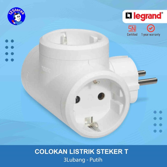 Jual Guid Legrand Stop Kontak Multi Socket Steker T 3 Lubang - Putih ...