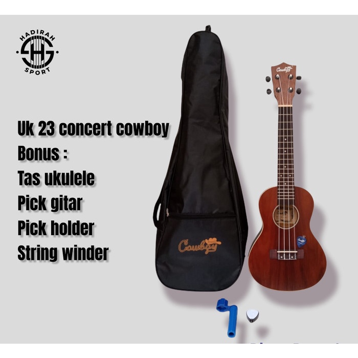 Jual Ukulele - Ukulele Cowboy 23 Concert Ukulele Concerto Original ...