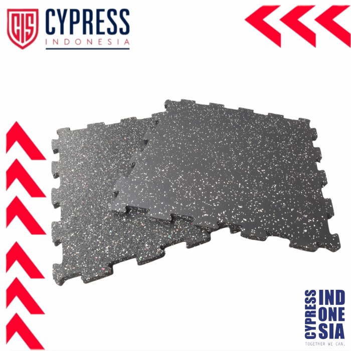 Jual Termurah Rubber Gym Floor Puzzle 50Cm*50Cm*15Mm Lantai Karet Model ...