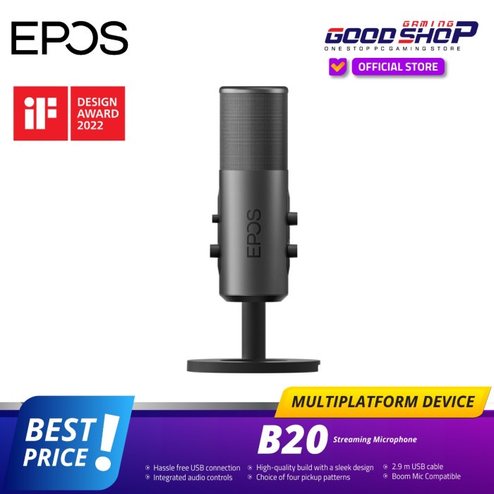 Jual EPOS B20 Streaming Microphone - Gaming Microphone | Shopee Indonesia