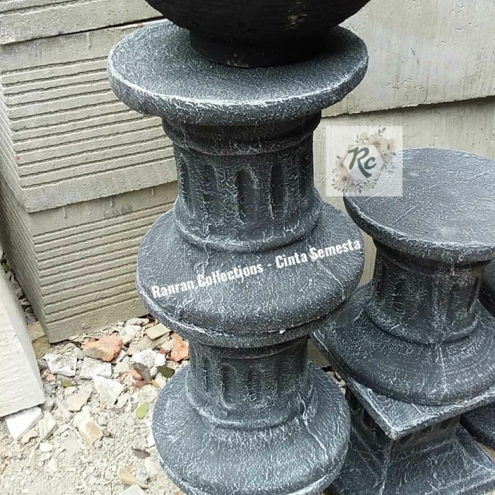 Jual PENYANGGA DUDUKAN POT SEMEN BATU AIR MANCUR DEKORASI TAMAN 30 CM ...