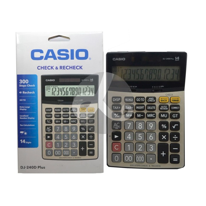 Jual Kalkulator Casio DJ-240D Plus Calculator Desktop Original | Shopee Indonesia