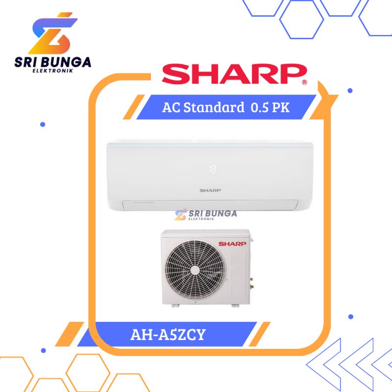Jual AC SHARP 1/2 - 1 PK AH-A 5BEY 9 BEY Split Standard 0.5 PK Low Watt ...