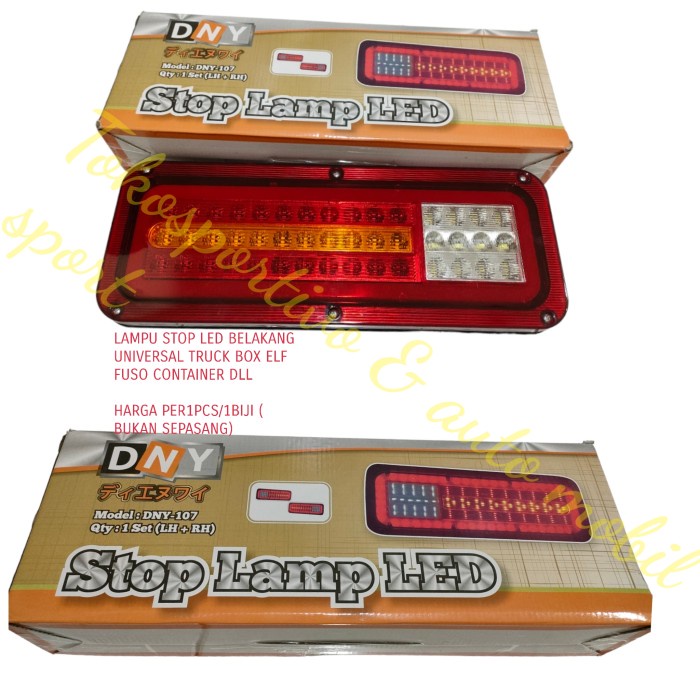 Jual LAMPU STOP BELAKANG LED UNIVERSAL MOBIL TRUCK BOX ELF FUSO 24V DNY107 star | Shopee Indonesia