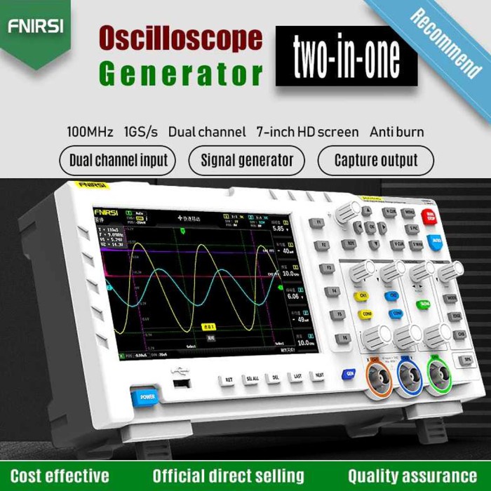 Jual OSILOSKOP OSCILLOSCOPE OSCILOSCOPE DIGITAL 2 IN 1 DUAL CHANNEL ...