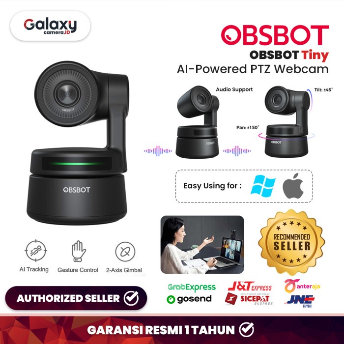 Jual OBSBOT Tiny AI-Powered PTZ Webcam | Shopee Indonesia
