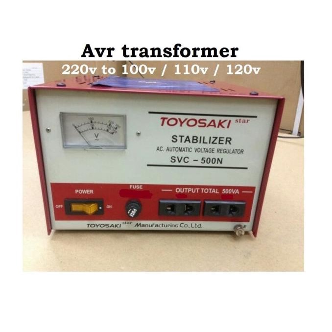 Jual Stavol Stabilizer Avr Transformer 500watt 220v to 100v 110v 120v ...