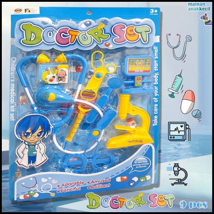 Jual Mainan Edukasi Medical Kit Set Doctor Set Dokter Dokteran Lengkap ...
