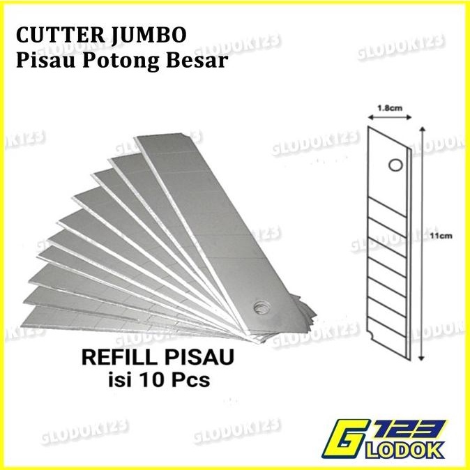 Jual Pisau Cutter Carter Besar Jumbo Refill Isi Ulang Karter L500 A500 ...