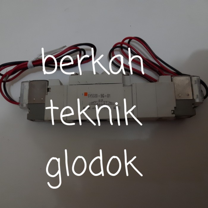 Jual SOLENOID VALVE SMC 5/3 DOUBLE COIL SMC SY5320-5LZ-01 SY5320 24VDC ...
